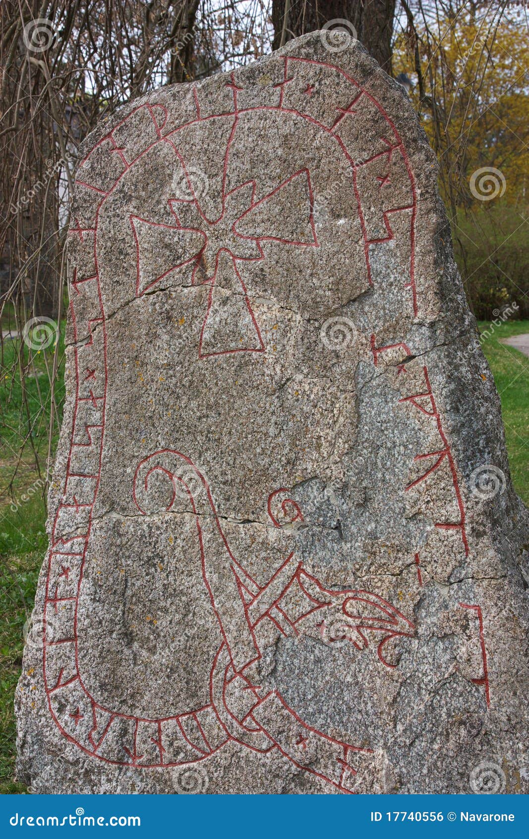 Viking rune-stone stock photo. Image of historical, marking - 17740556