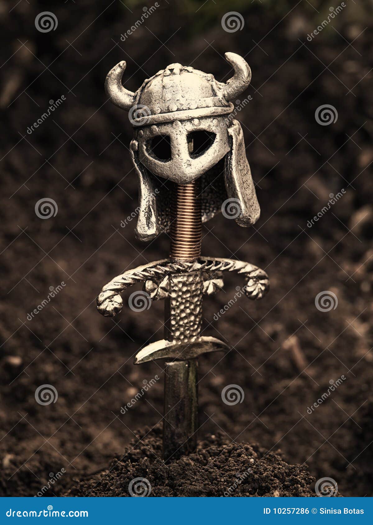 Viking s grave stock photo. Image of armour, fighter - 10257286
