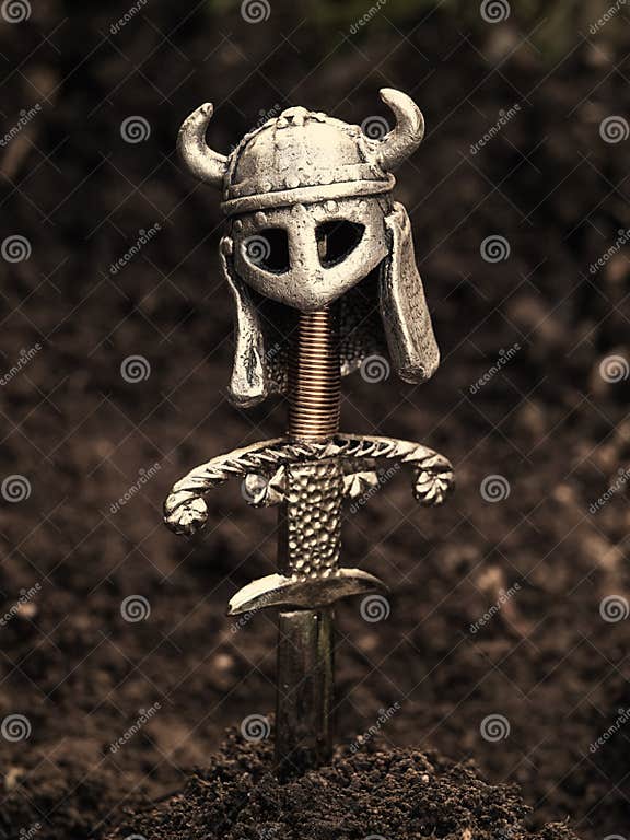 Viking s grave stock photo. Image of armour, fighter - 10257286