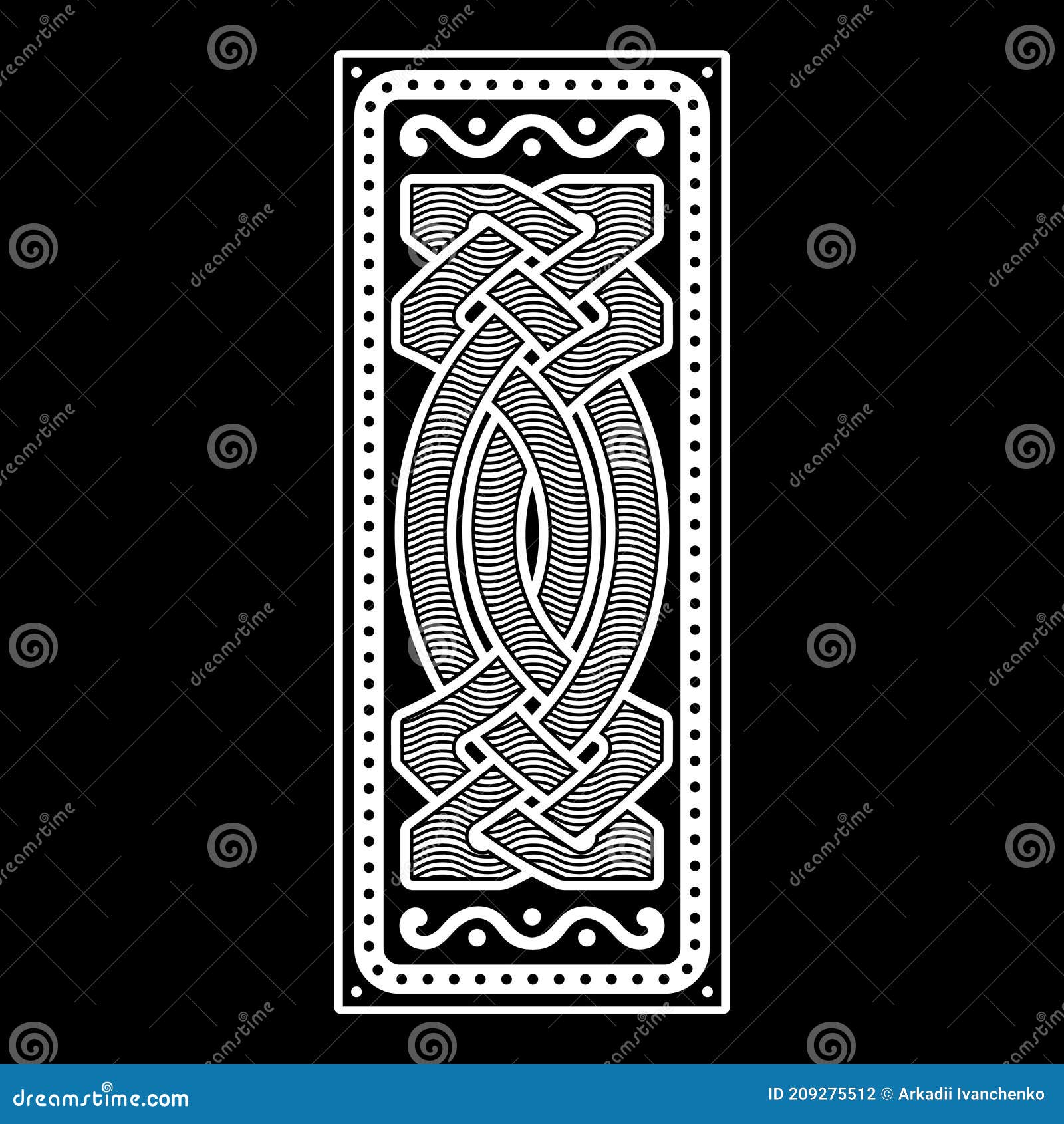 Viking Scandinavian Design. Celtic, Scandinavian Knot-work Illustration ...