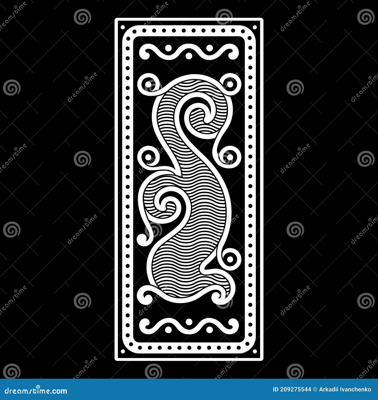 Viking Scandinavian Design. Celtic, Scandinavian Knot-work Illustration ...