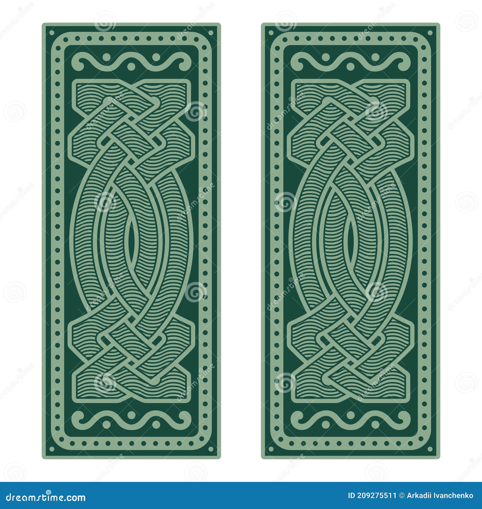 Viking Scandinavian Design. Celtic, Scandinavian Knot-work Illustration ...