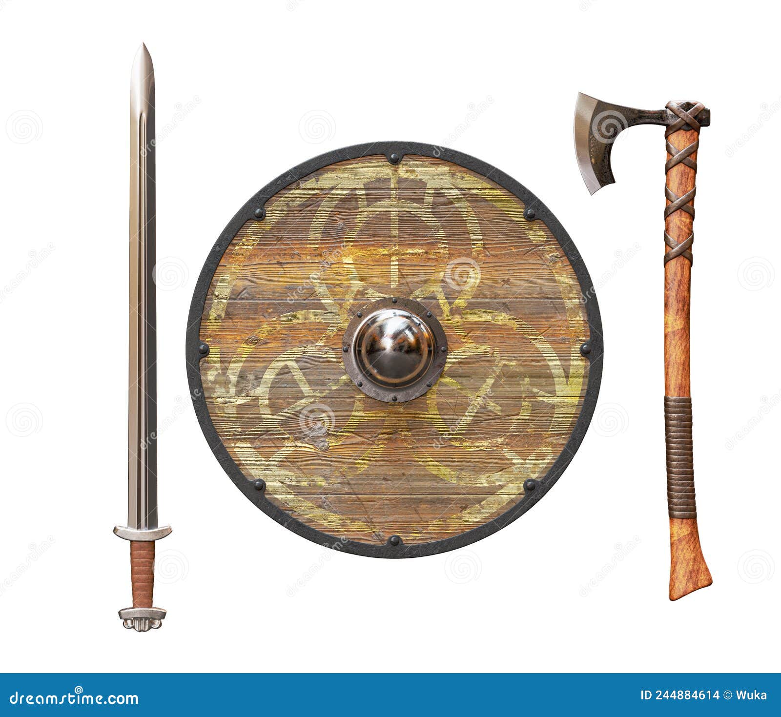 Viking Honour Poster With Axe - Text Raster Design Stock Image ...