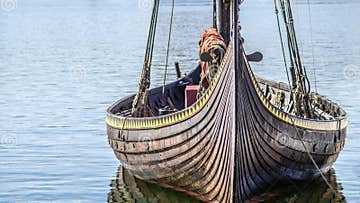 Viking ship stock image. Image of ship, vessel, boat - 51750013