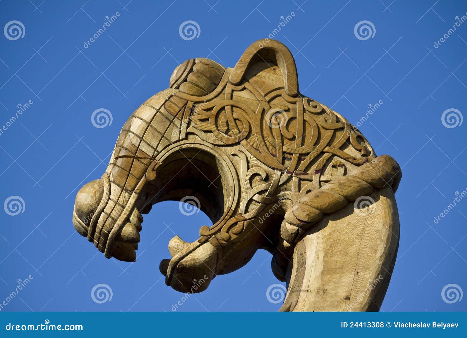 Reconstructed Vikings Long House Viewed From The Archeological ...