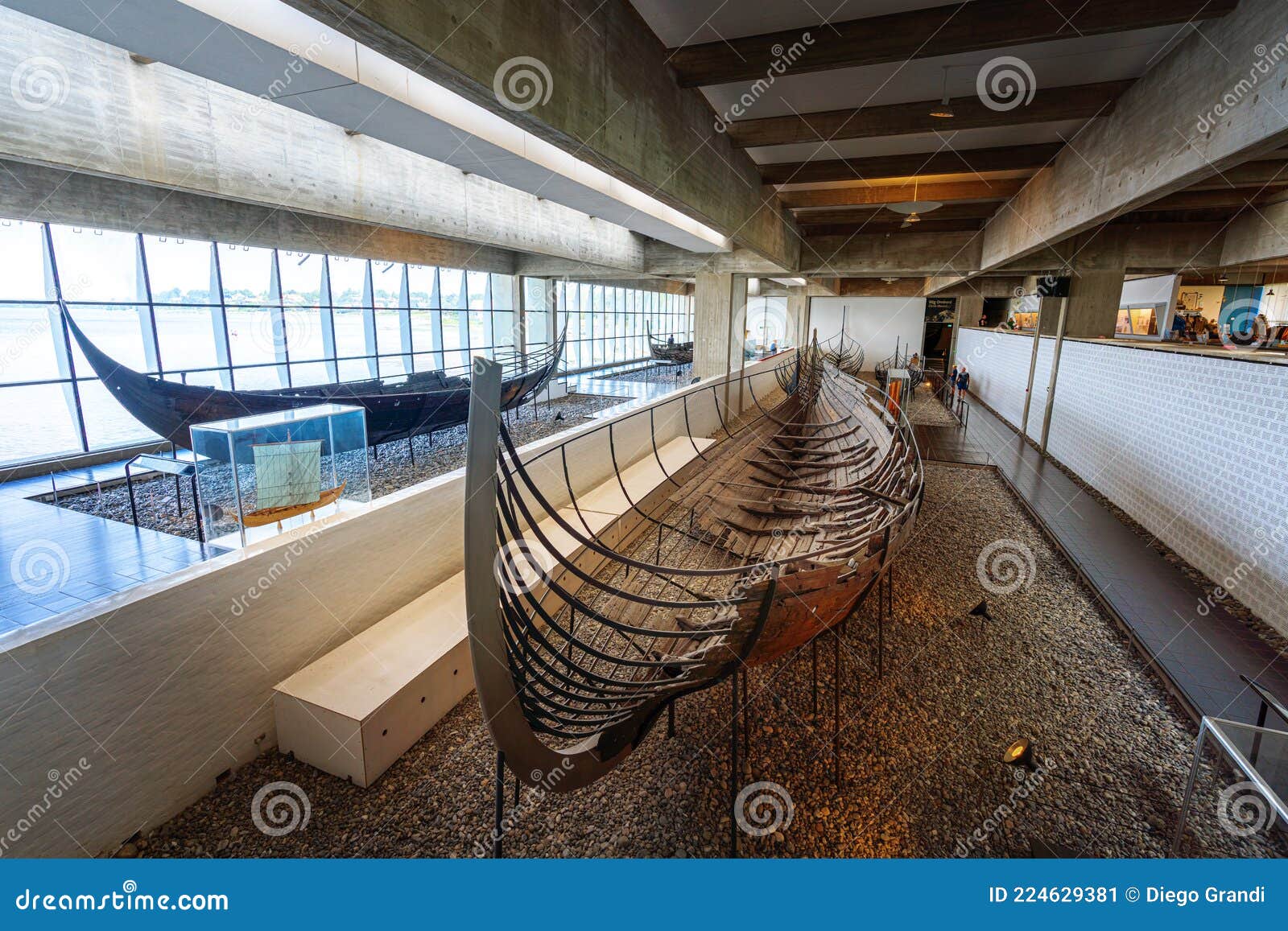 Viking Ship Skuldelev 2 in the Viking Ship Museum Interior - Roskilde ...