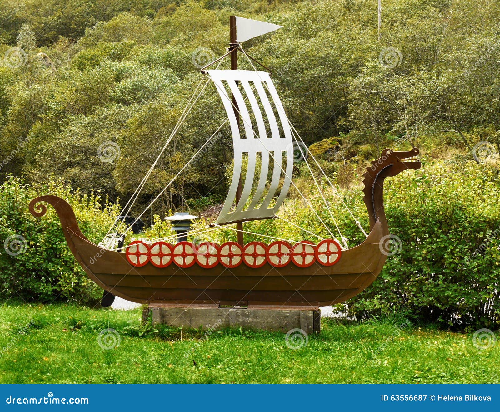Viking statek fotografia editorial. Obraz złożonej z nordycki - 63556687