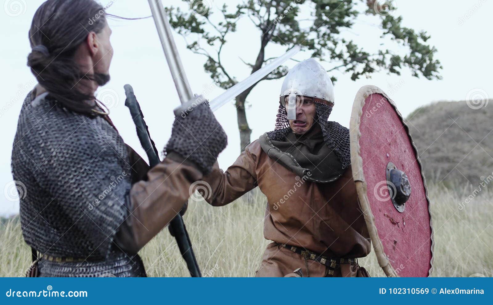 A Viking Warrior Throws a Spear during an Attack. Stock Video - Video ...