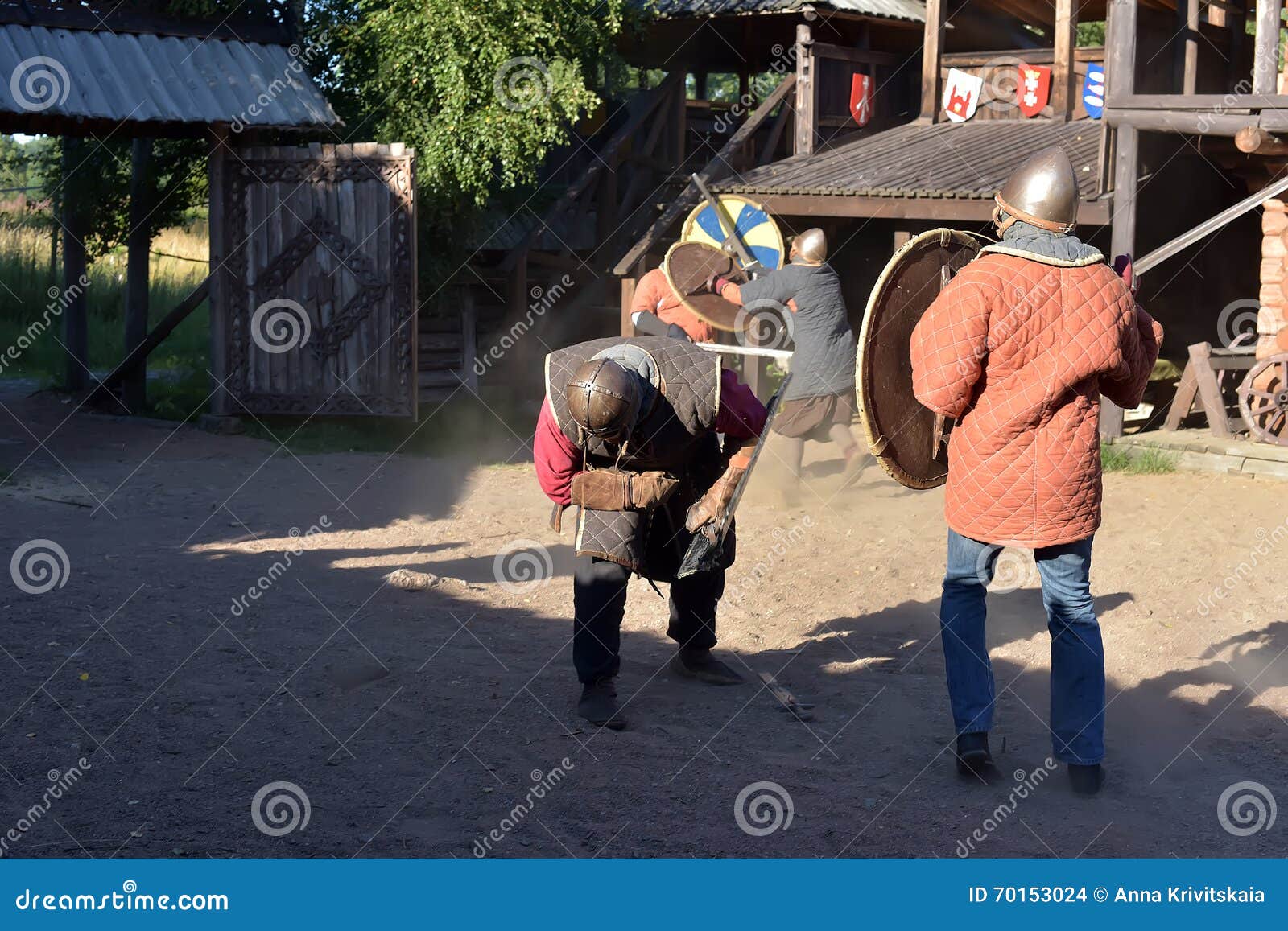 Vikings battle editorial stock image. Image of army, armour - 70153024