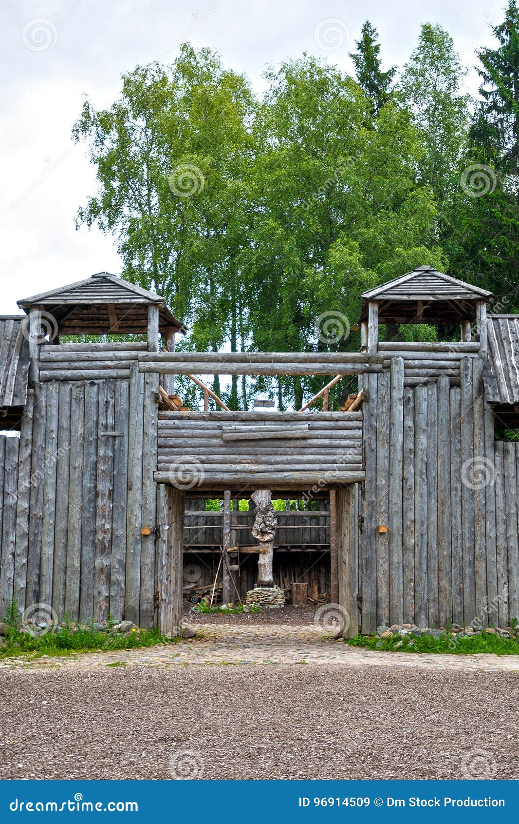 Vikings village. stock image. Image of wooden, inside - 96914509