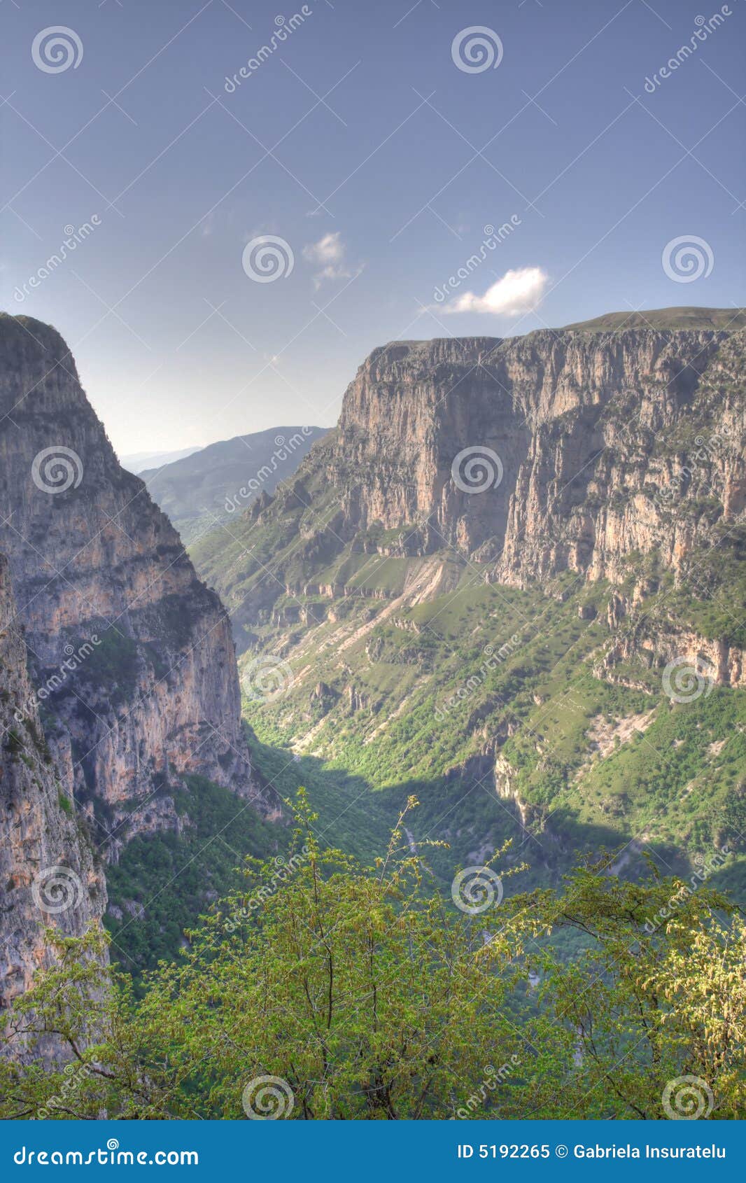 Vikos Gorge stock image. Image of outdoor, canyon, epirus - 5192265