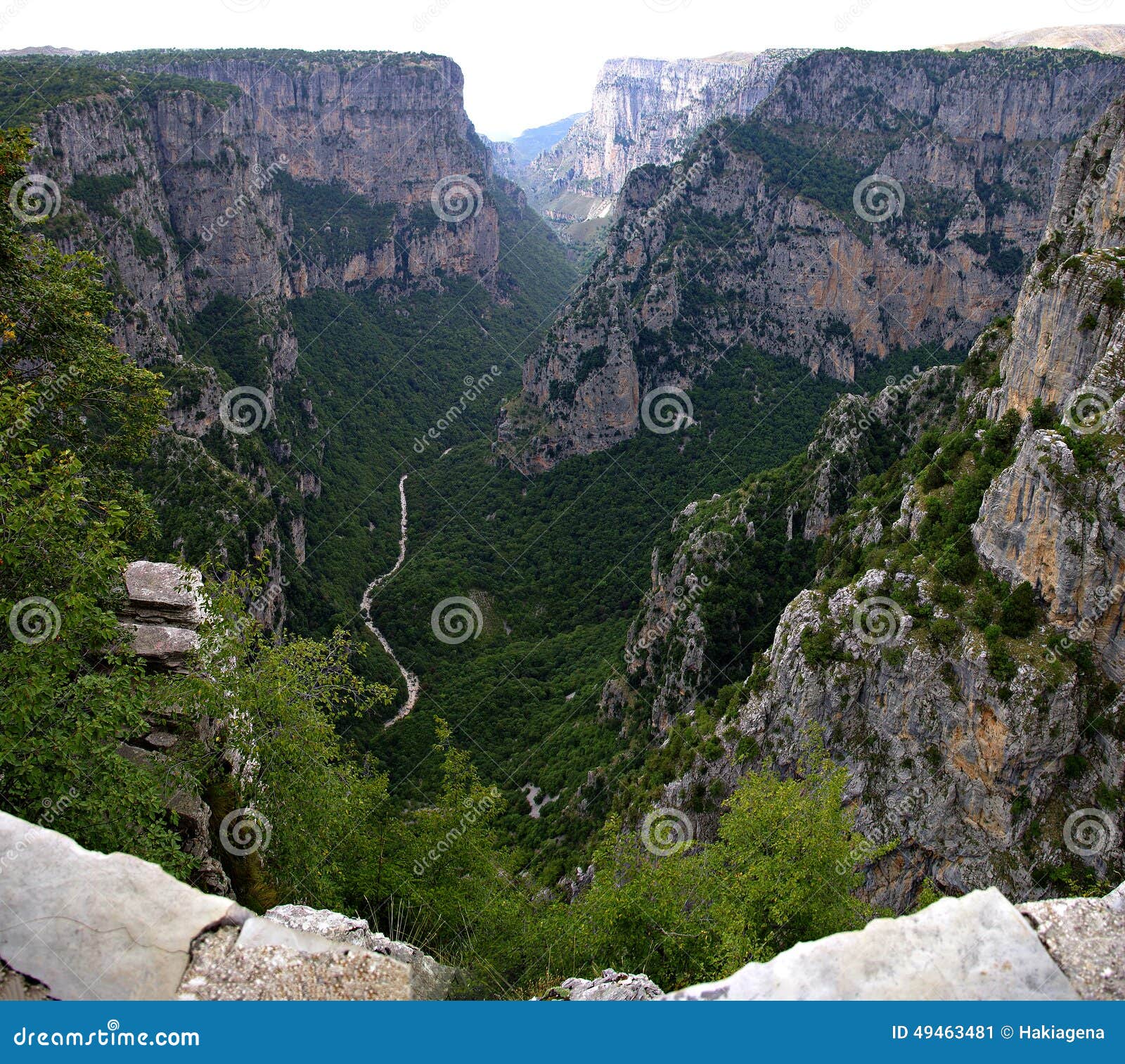 Vikos Gorge stock image. Image of outdoors, river, landscape - 49463481