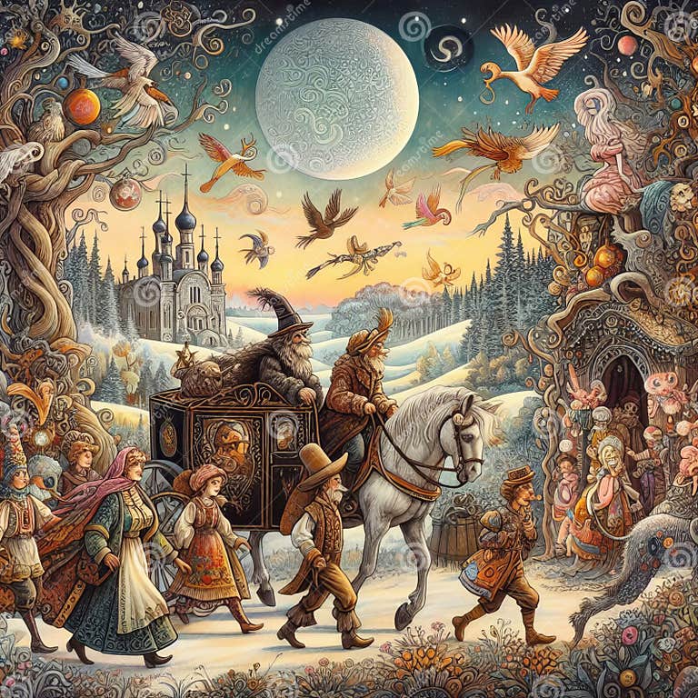 Viktor Vasnetsov Inspired Fairy Tale I Strange Old Stock Image - Image ... Viktor Vasnetsov Inspired Fairy Tale I Strange Old Stock Image - Image ...
