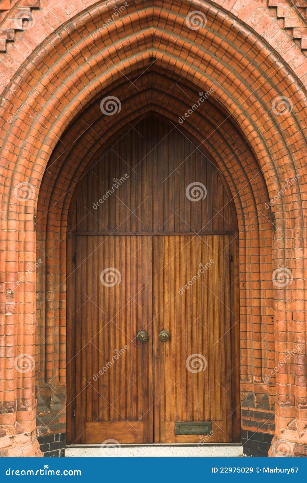 Viktorianischer Ziegelstein-Torbogen Stockbild - Bild von aufwendig ...