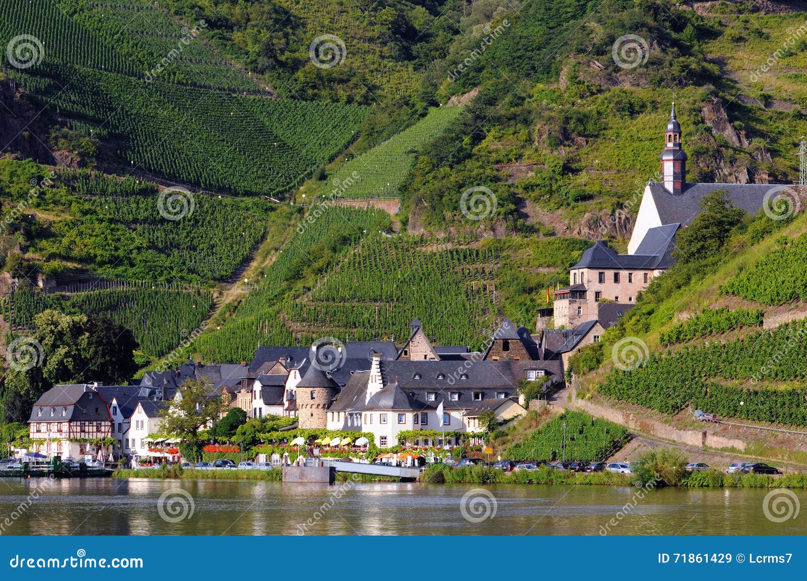 Vila Beilstein No Rio De Mosel Imagem de Stock - Imagem de alemanha ...