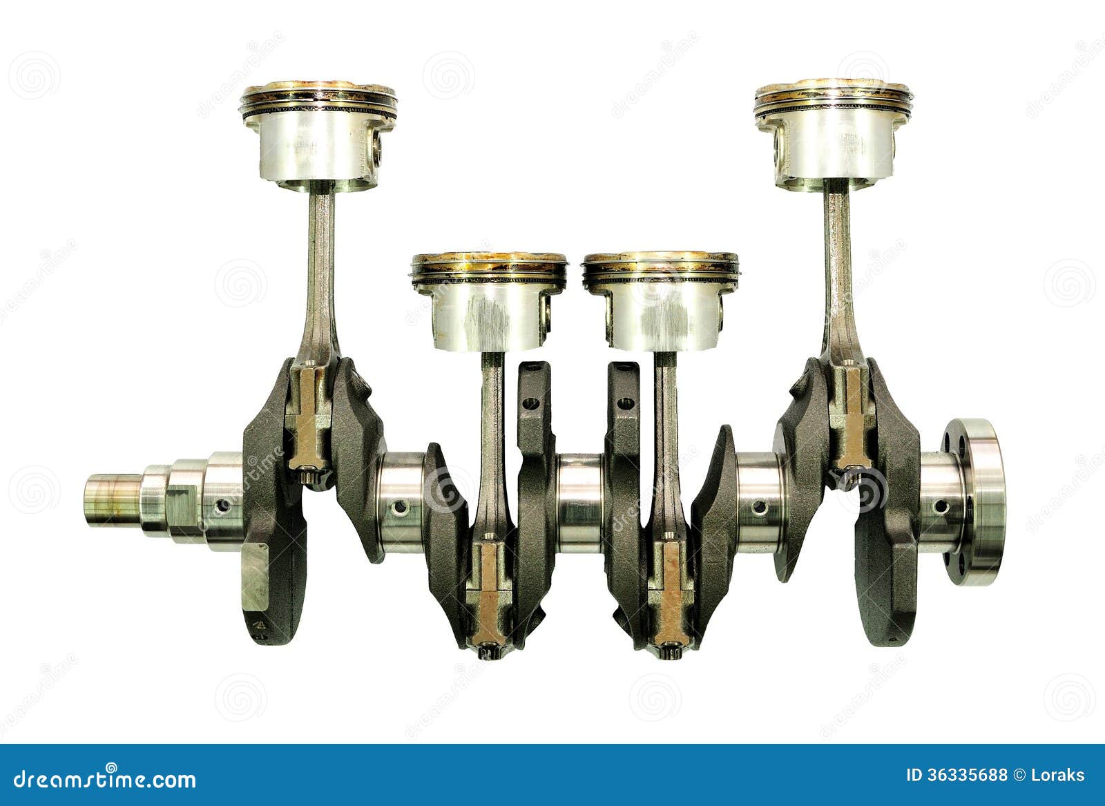 Vilebrequin de moteur. photo stock. Image du cylindre - 36335688