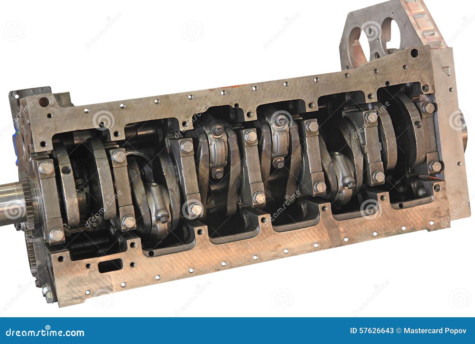 Vilebrequin de moteur image stock. Image du garage, atelier - 57626643