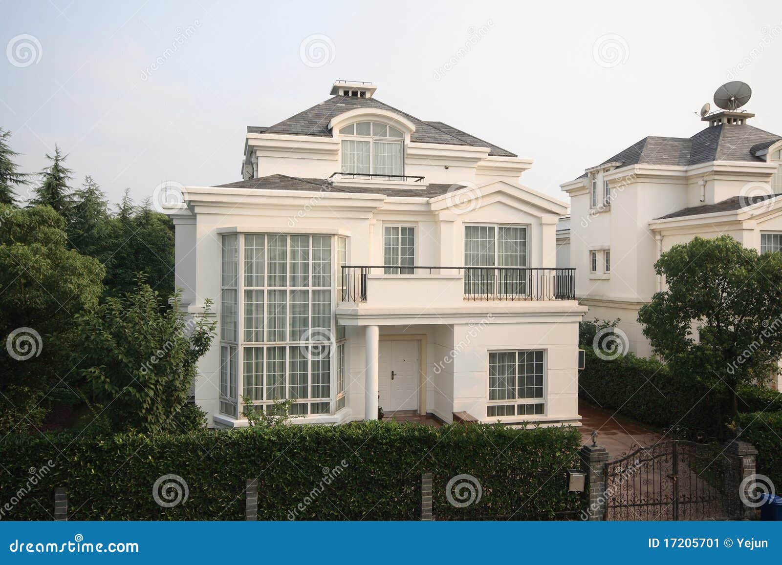 Villa stock image. Image of building, exclusive, spring - 17205701