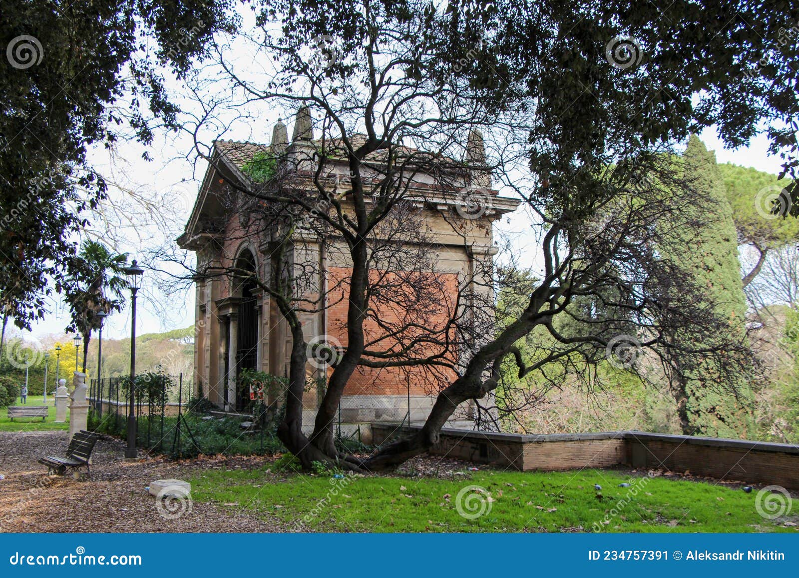 Villa Borghese Park in Rome Stock Image - Image of walking, borghese ...