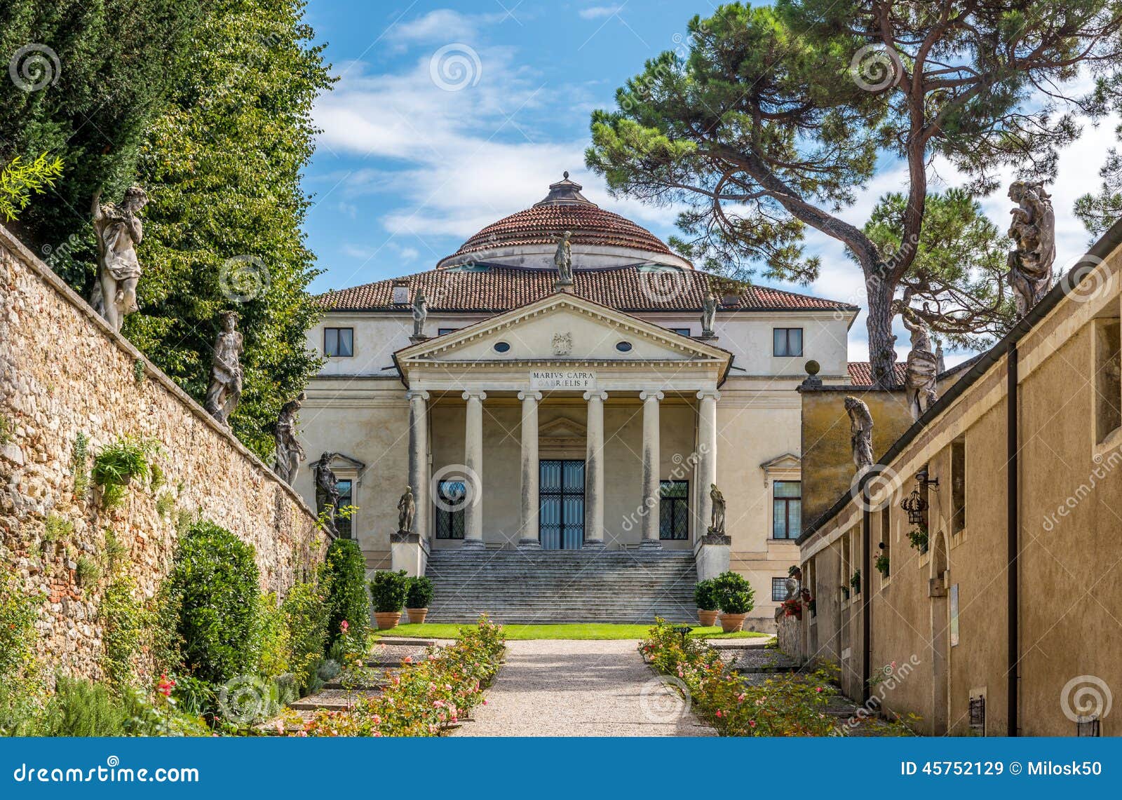 Villa Capra `La Rotonda` Designed By Palladio Photographed In The Early ...