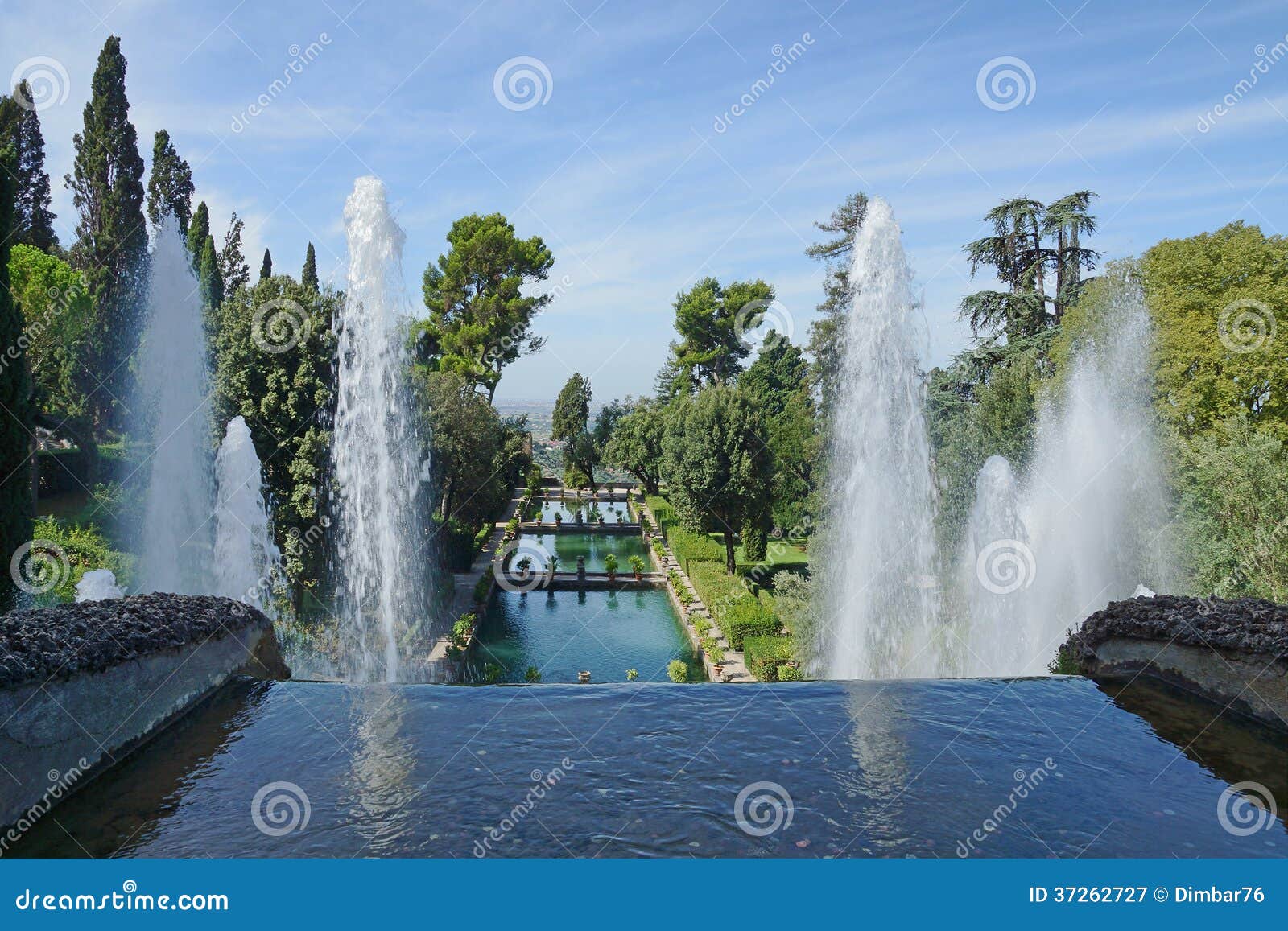 Tivoli, Italy, May 09, 2022: Exteriors Of The Villa D`Este In Tivoli ...