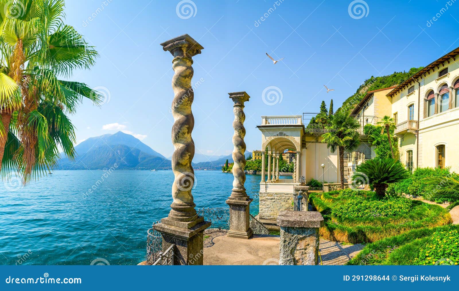 Villa Monastero Italy stock photo. Image of pavilion - 291298644