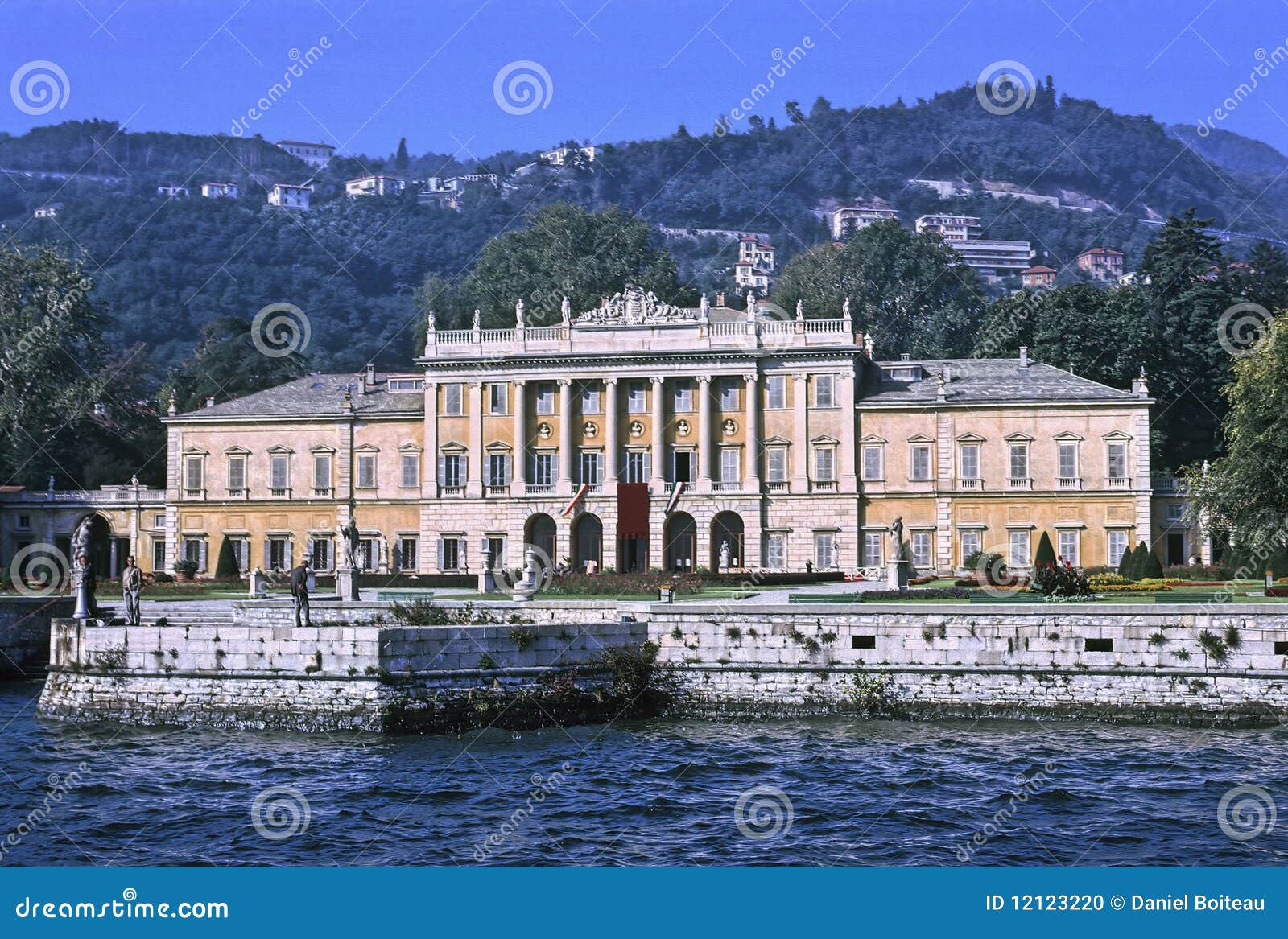 Villa Olmo, Como stock photo. Image of front, noble, architecture ...