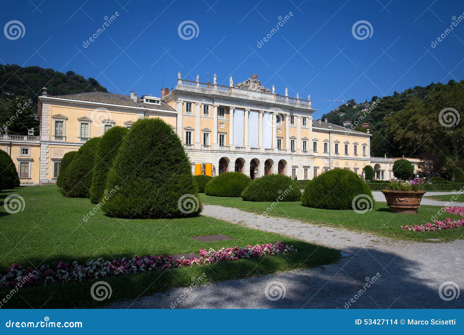 Villa Olmo, Lake Como, Italy Stock Photo - Image of lake, como: 53427114