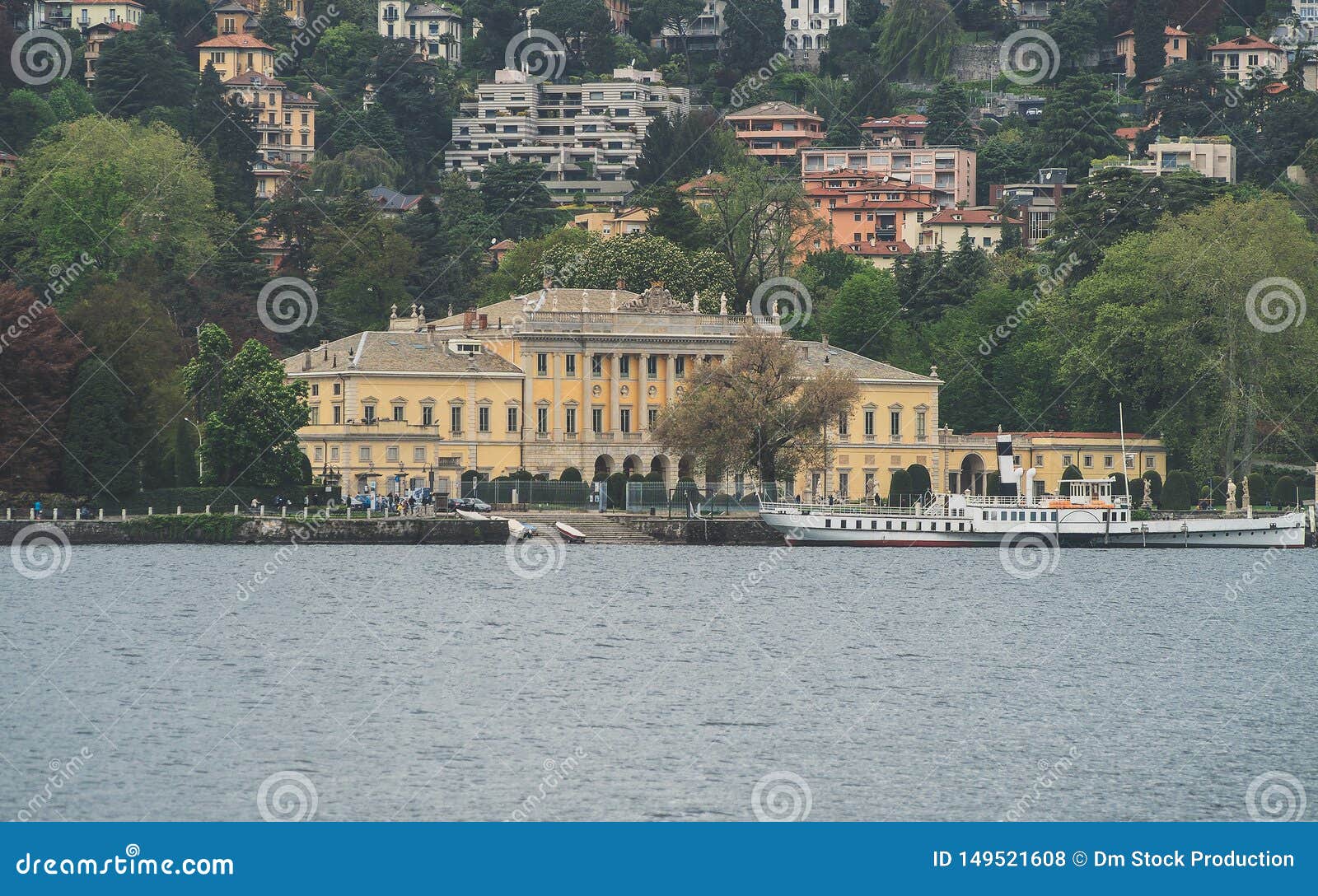 Villa Olmo stock photo. Image of lake, europe, house - 149521608