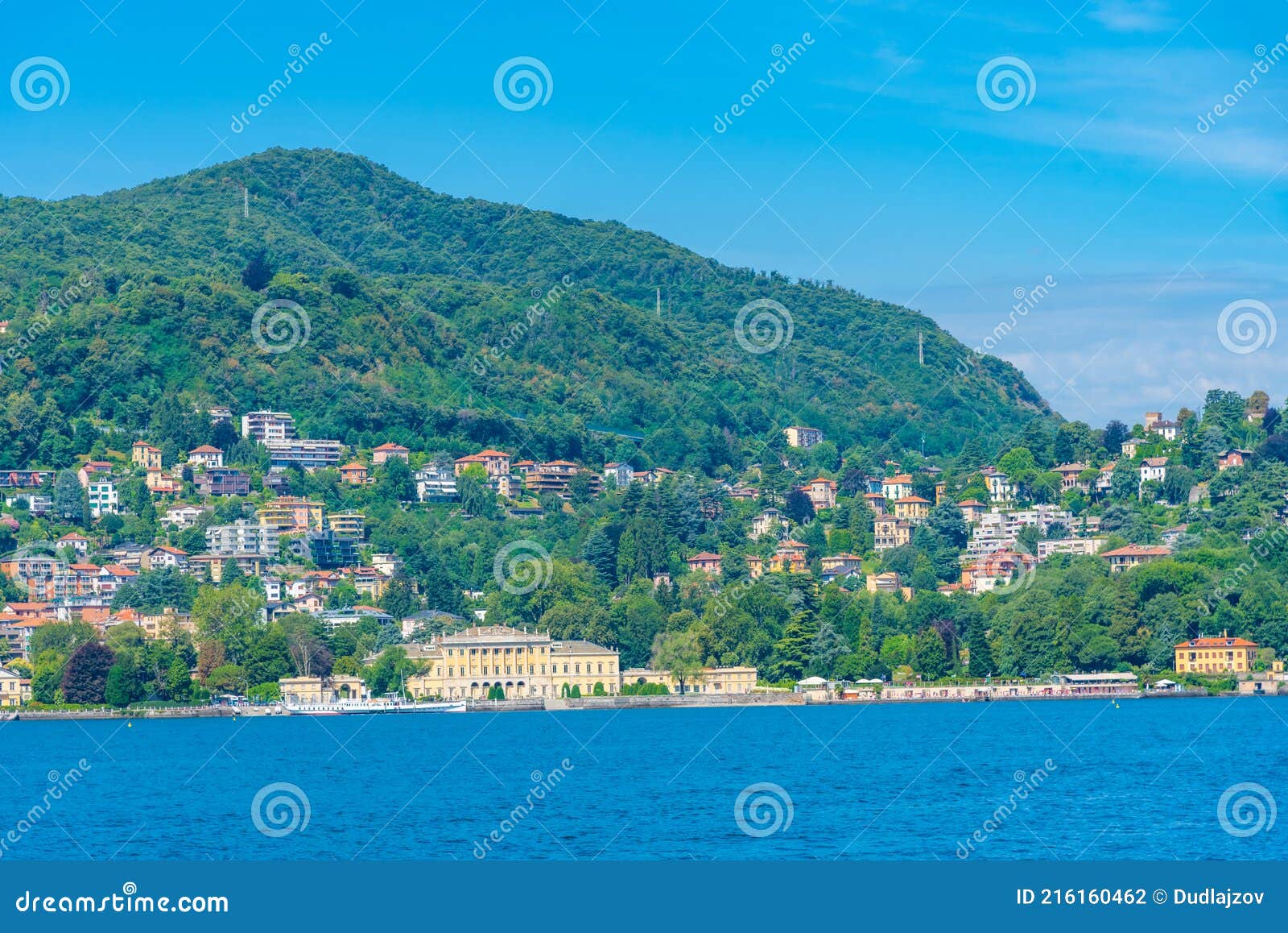 Villa Olmo Situated on Shore of Lago Di Como in Italy Stock Photo ...