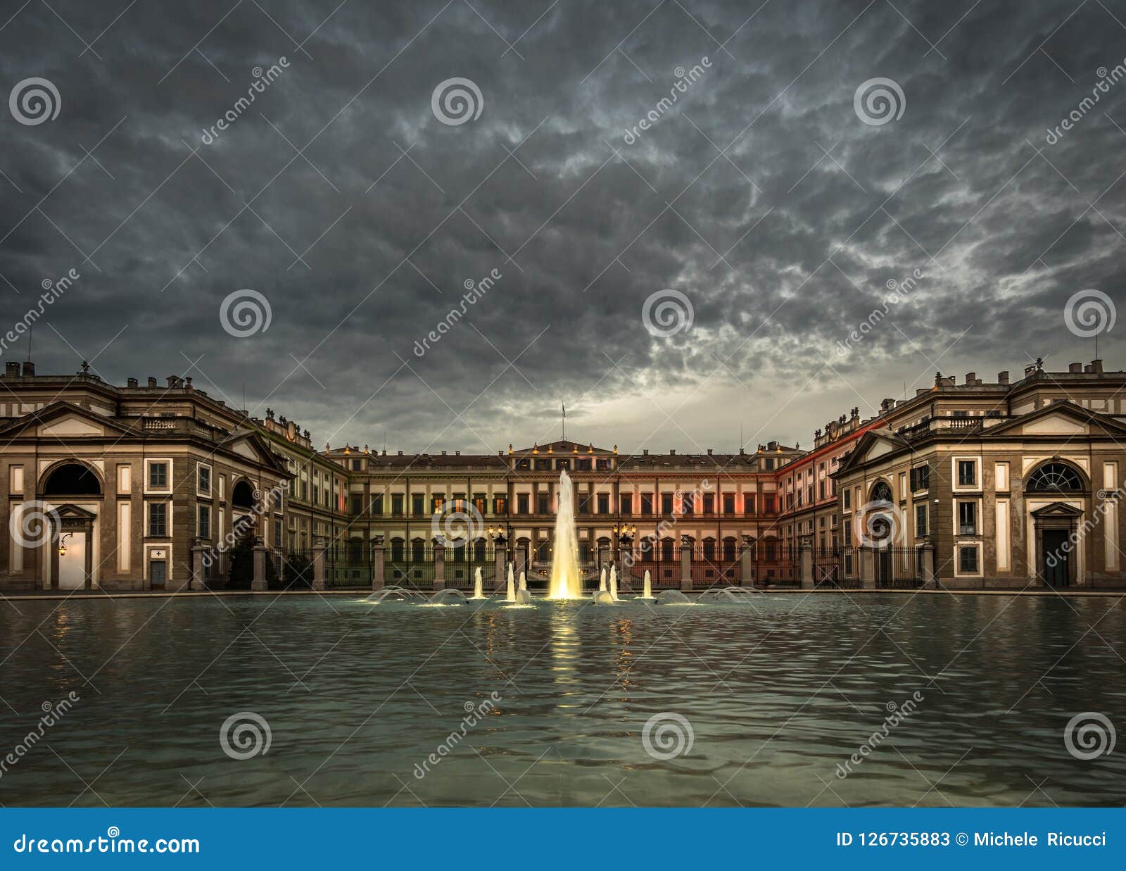 Villa reale monza brianza editorial stock photo. Image of destination ...