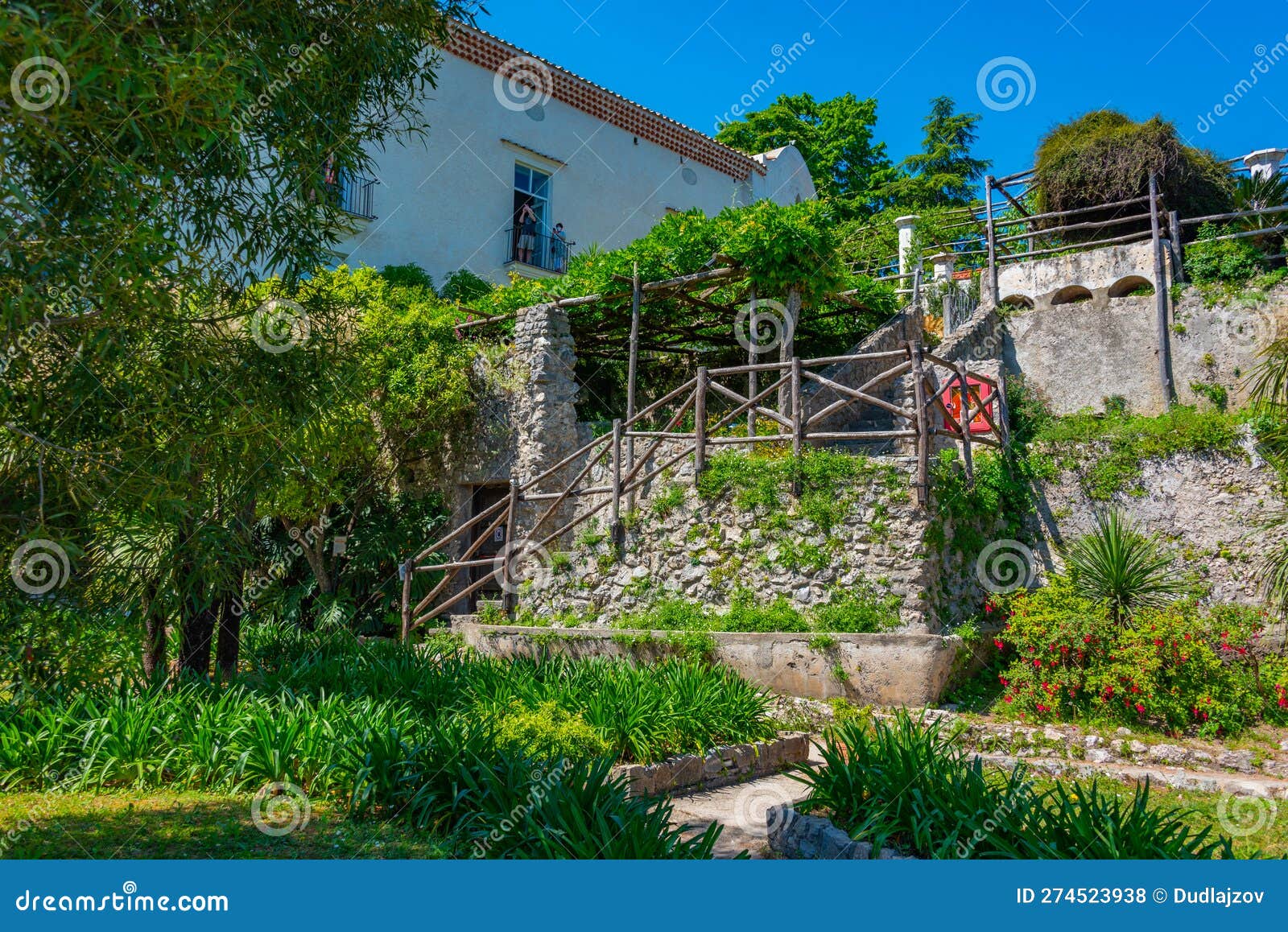 Villa Rufolo in the Italian Town Ravello Stock Photo - Image of ...