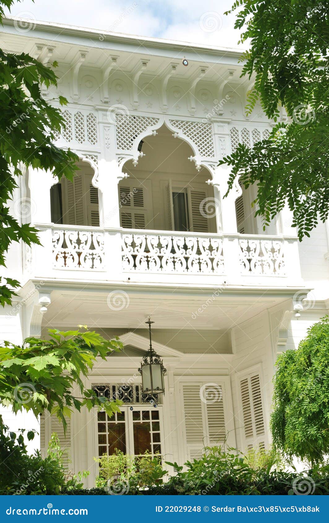 Villa s balcony stock photo. Image of fairy, estate, home - 22029248