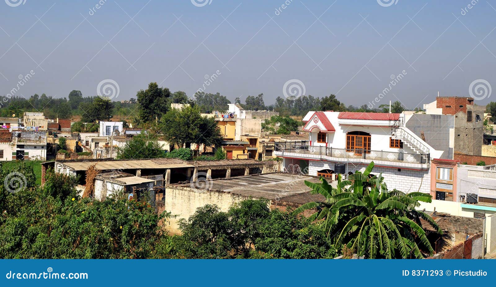 Village stock image. Image of sunny, cluster, village - 8371293