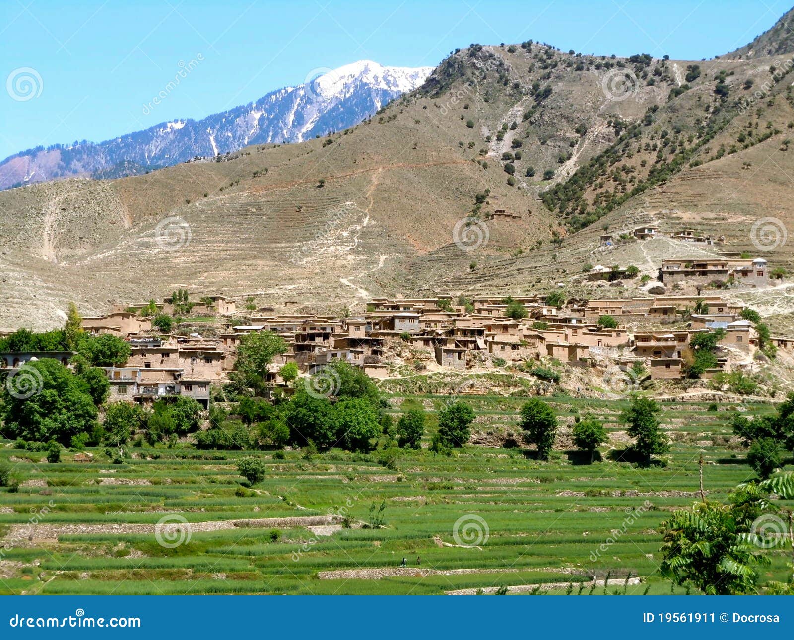 Village in Afghanistan stock image. Image of taliban - 19561911