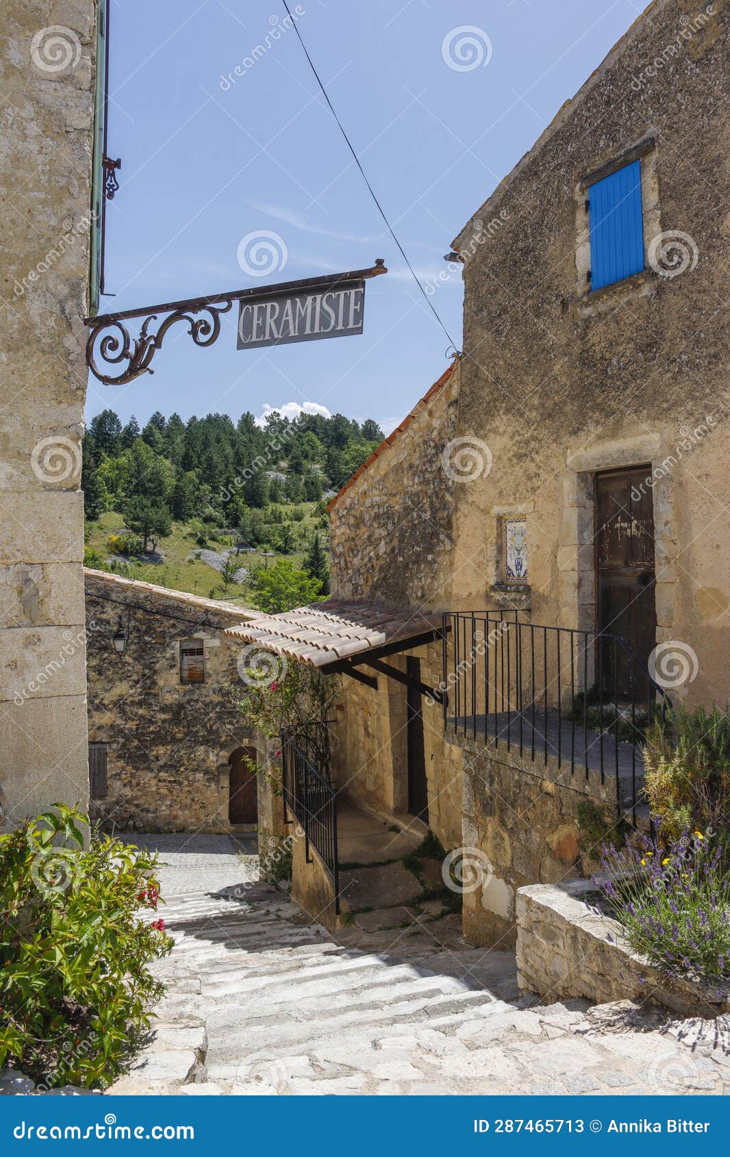 Village Aurel in France stock image. Image of europe - 287465713