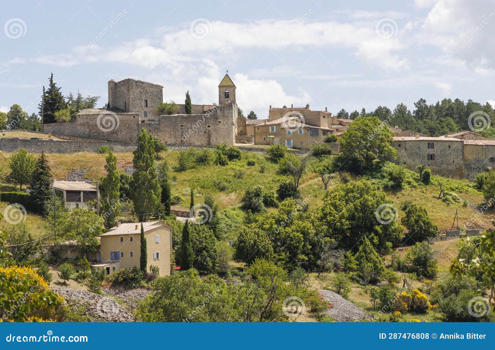 Village Aurel in France stock photo. Image of provence - 287476808
