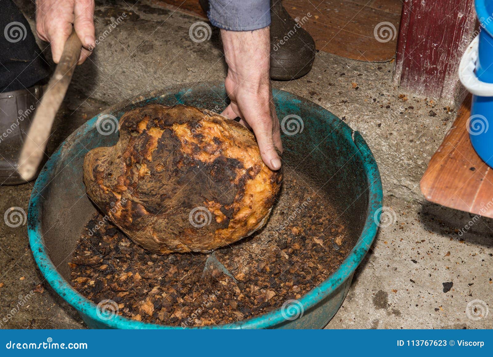 Vintage Bread Making stock image. Image of homemade - 113767623