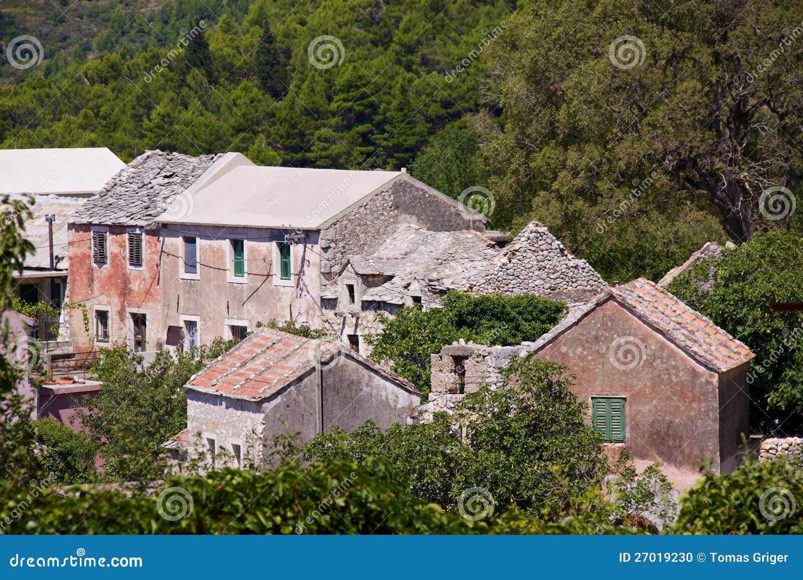 Village in Balkans stock photo. Image of croatia, biokovo - 27019230