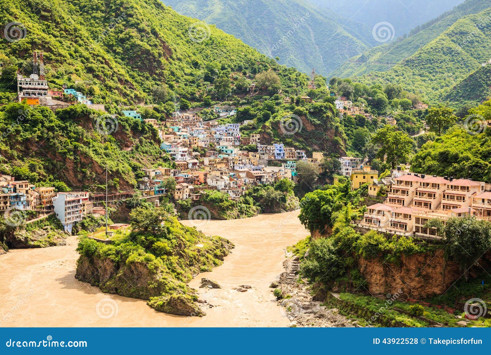 Village at the Bank of Ganges River Stock Photo - Image of rock ...