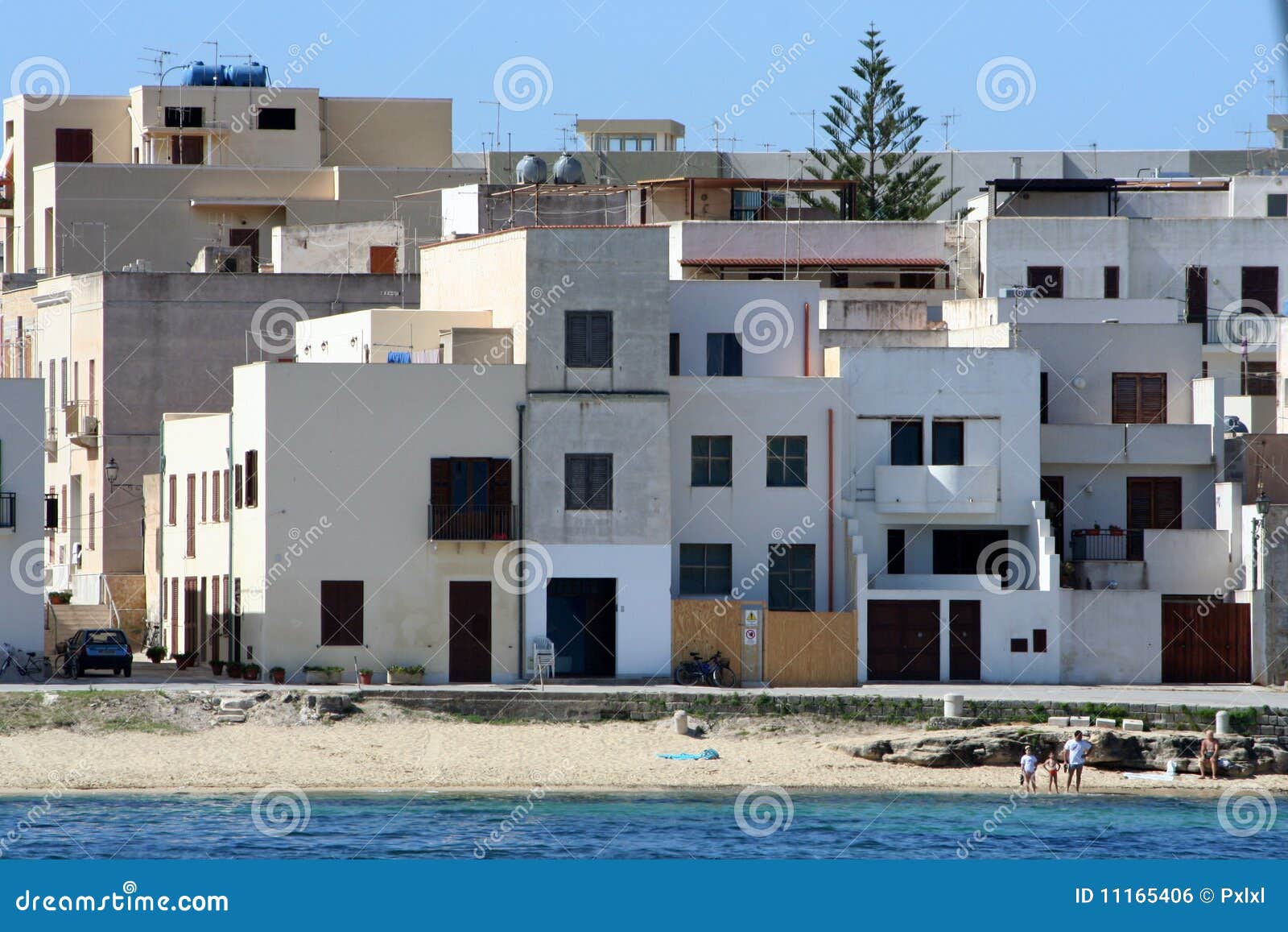 Village on a Beach stock photo. Image of domestic, destination - 11165406