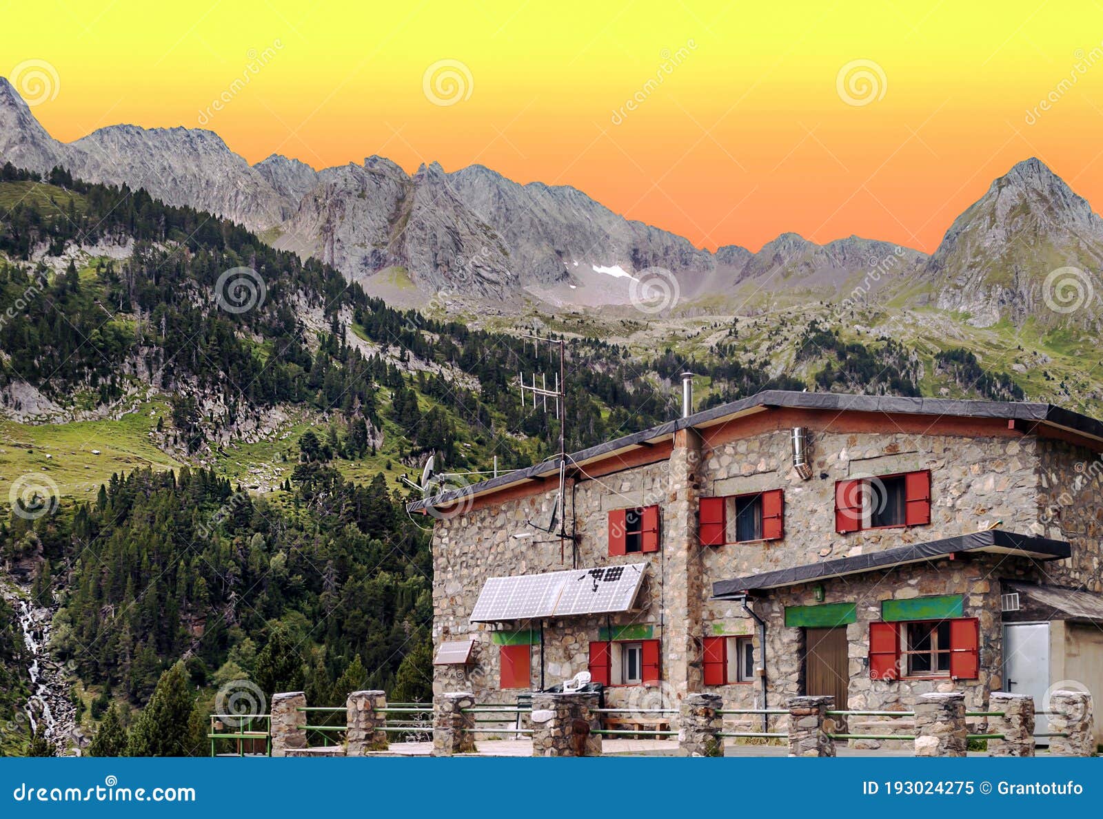 Village of Benasque stock image. Image of huesca, peaceful - 193024275
