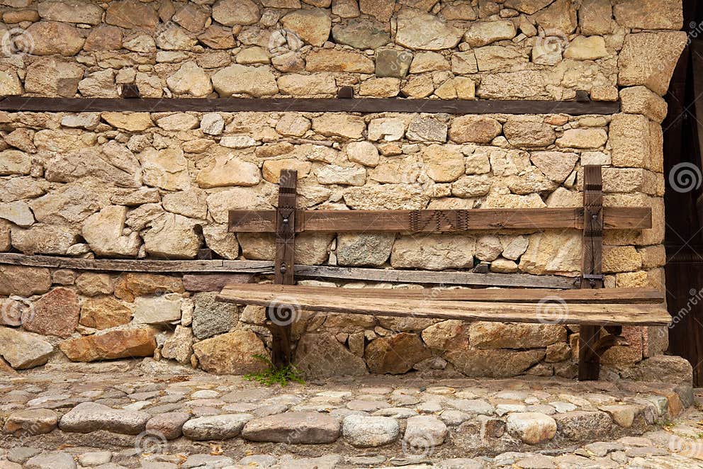 Village Bench stock image. Image of historic, heritage - 16569607
