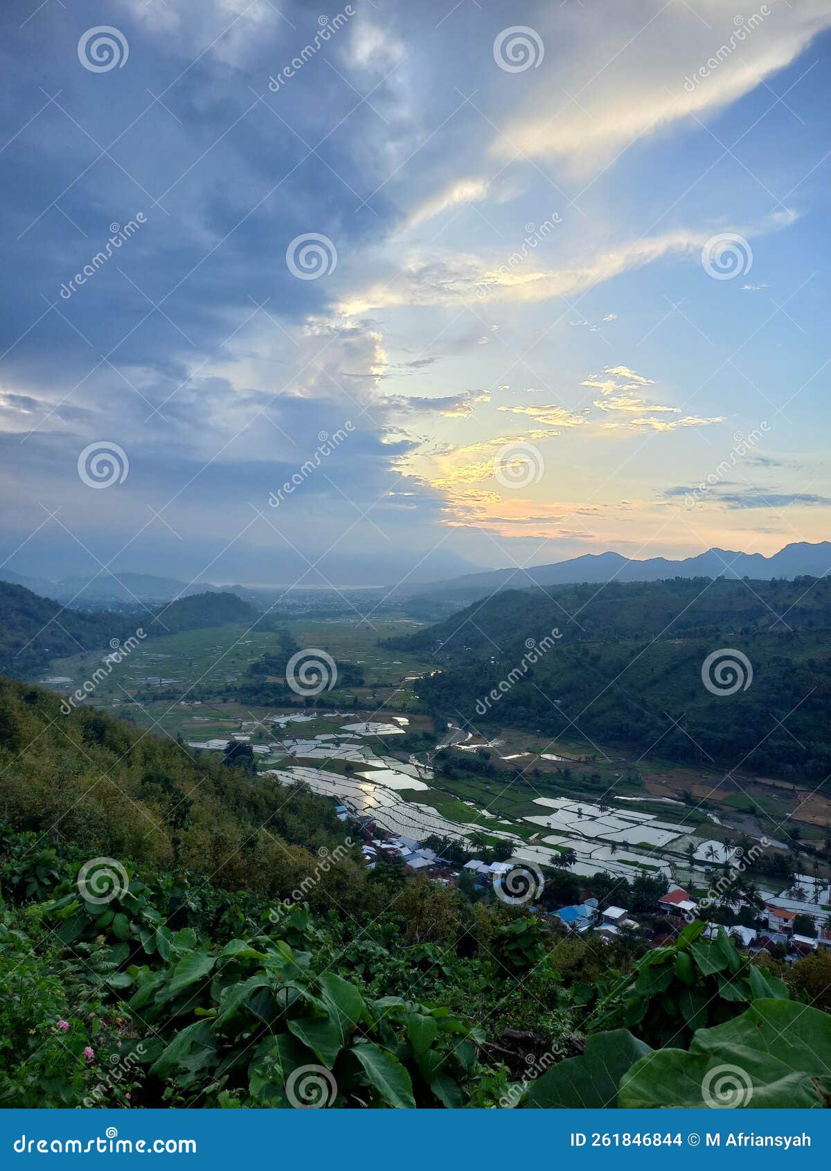 Village in Bima, Indonesia stock photo. Image of mountain - 261846844
