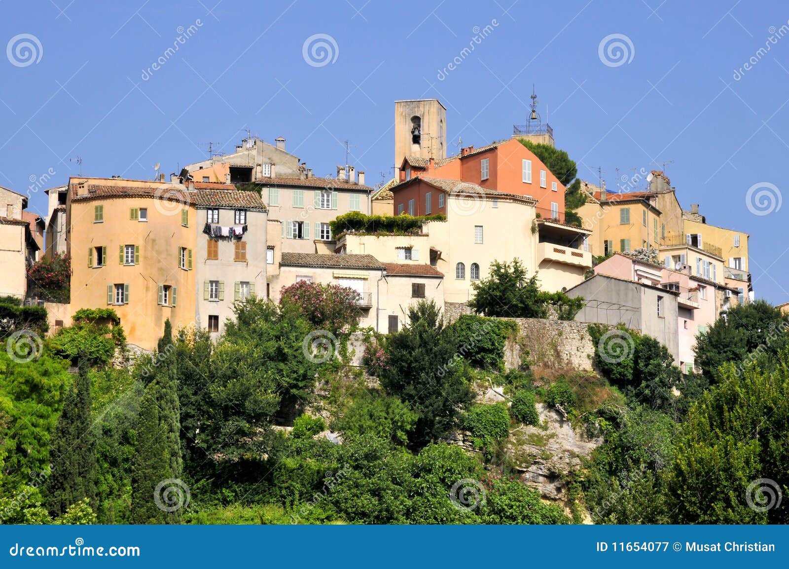 Village of Biot in France stock image. Image of house - 11654077