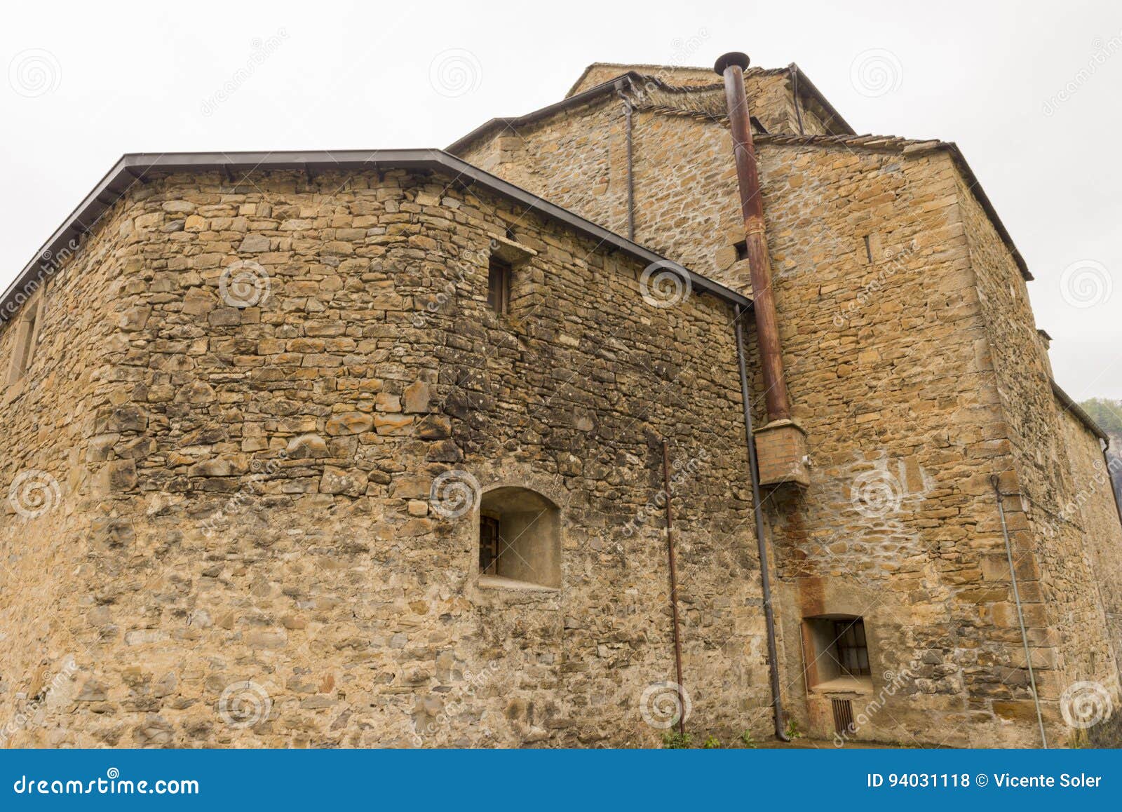 Through the Village of Broto Stock Photo - Image of vacation, medieval ...