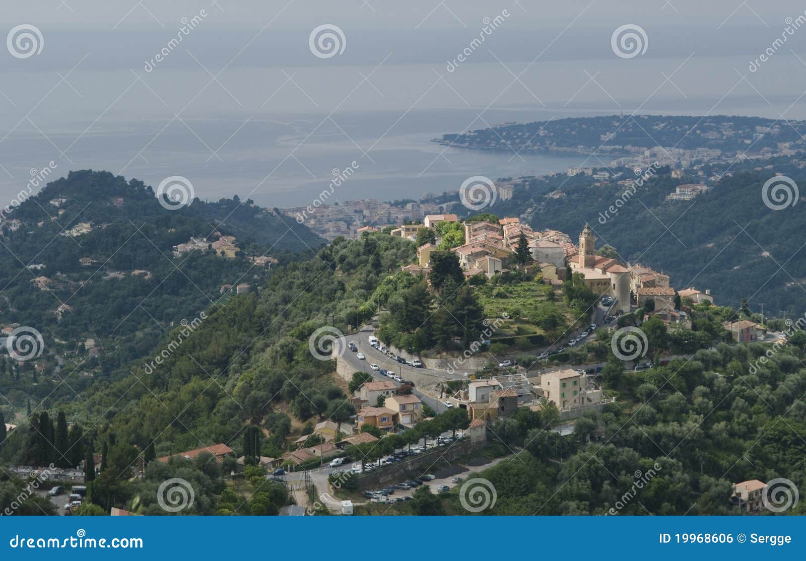 Village Castellar in Provence Stock Photo - Image of cote ...