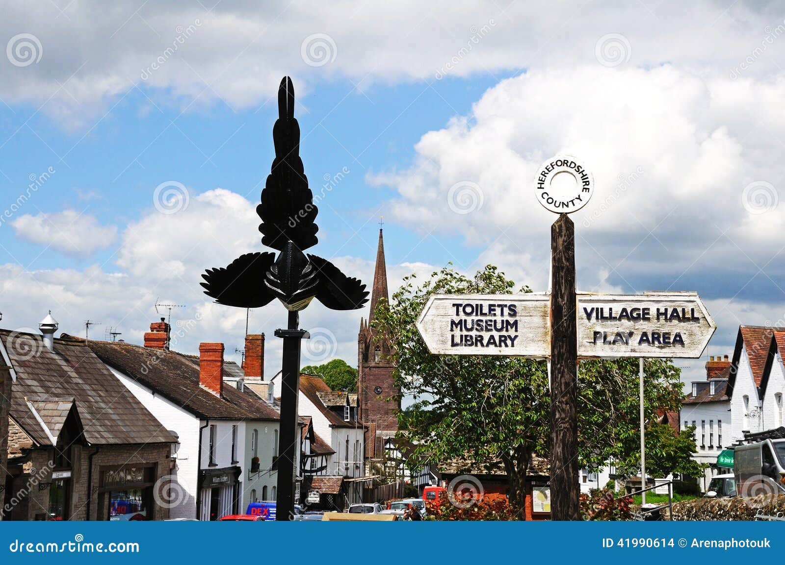 Village Centre, Weobley. editorial stock image. Image of statue - 41990614 Village Centre, Weobley. editorial stock image. Image of statue - 41990614