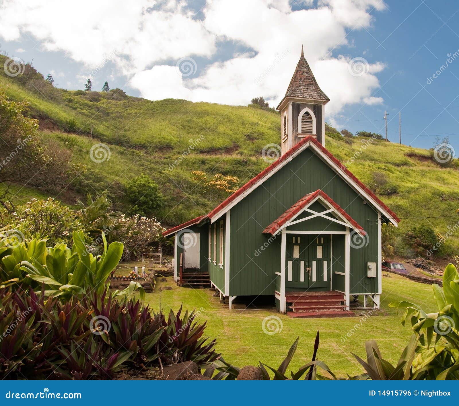 The Village Church stock photo. Image of color, protestant - 14915796