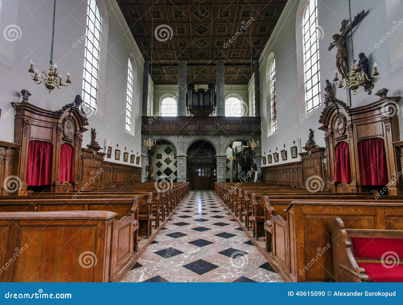 Village church interior stock photo. Image of indoor - 40615090